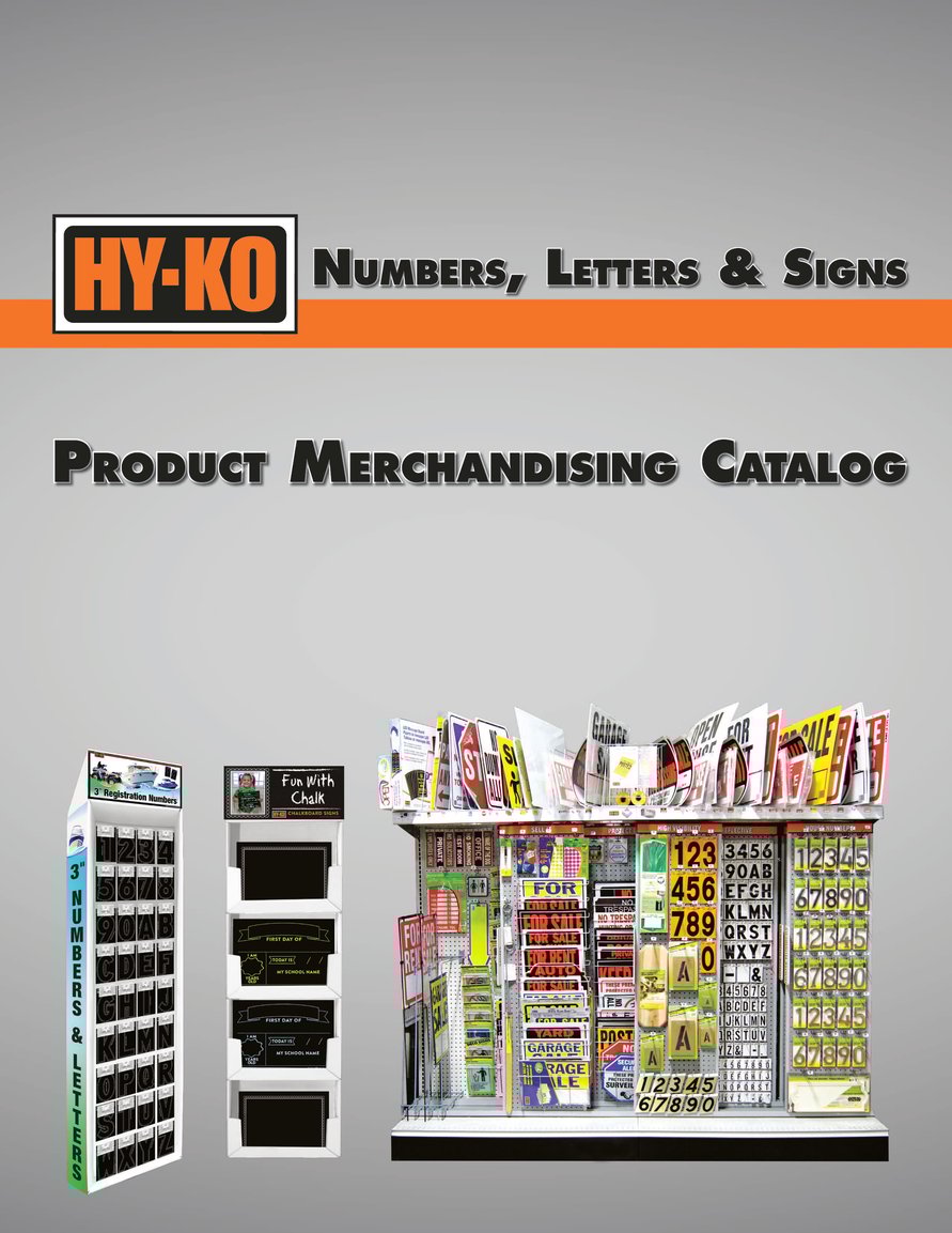 Numbers, Letters, and Signs | Hy-Ko Products Company