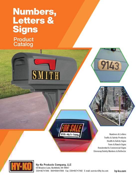Numbers, Letters, and Signs | Hy-Ko Products Company